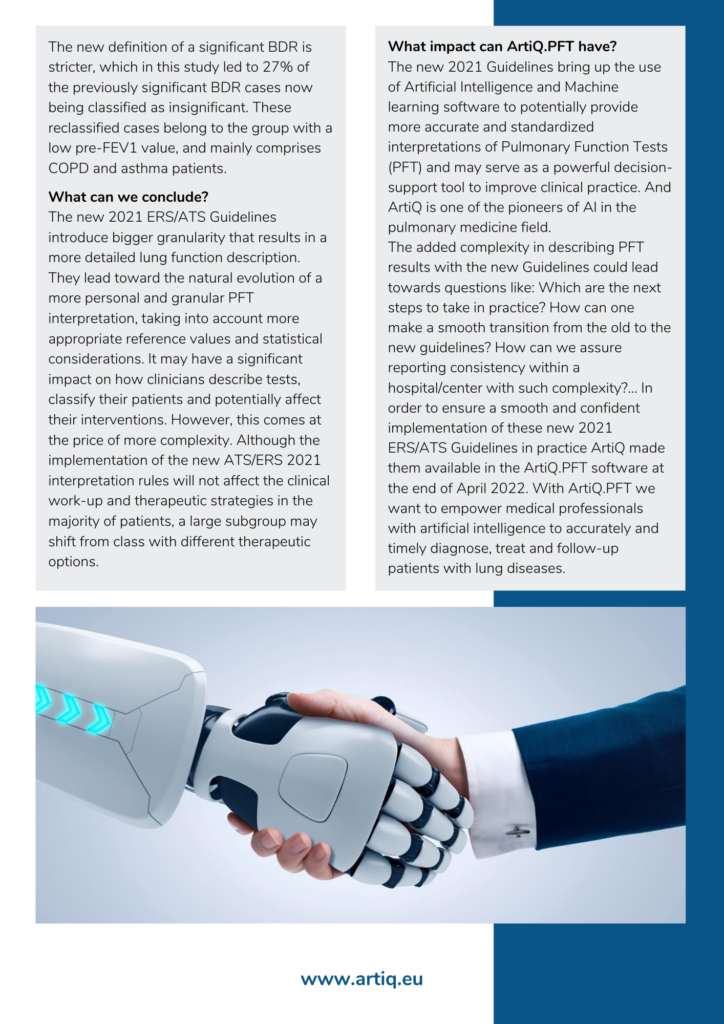 What is the Impact of the new 2021 ERS/ATS Interpretation Guidelines? - ArtiQ